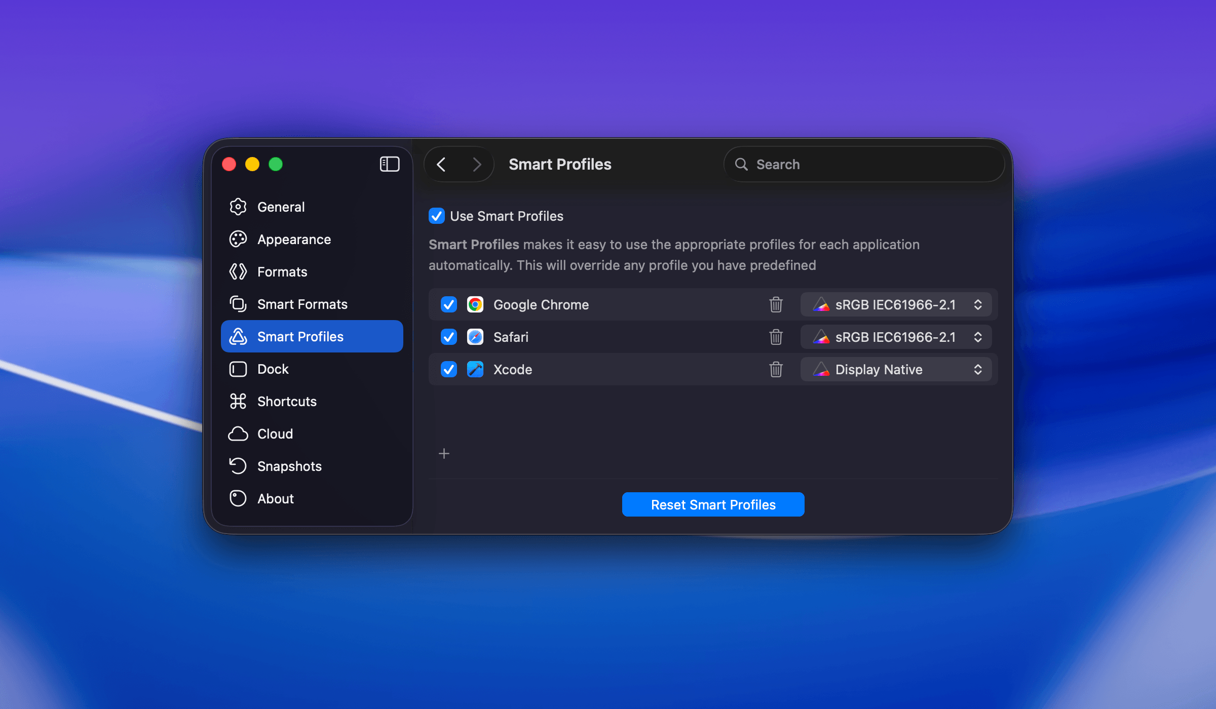 Smart Profiles - Sip
